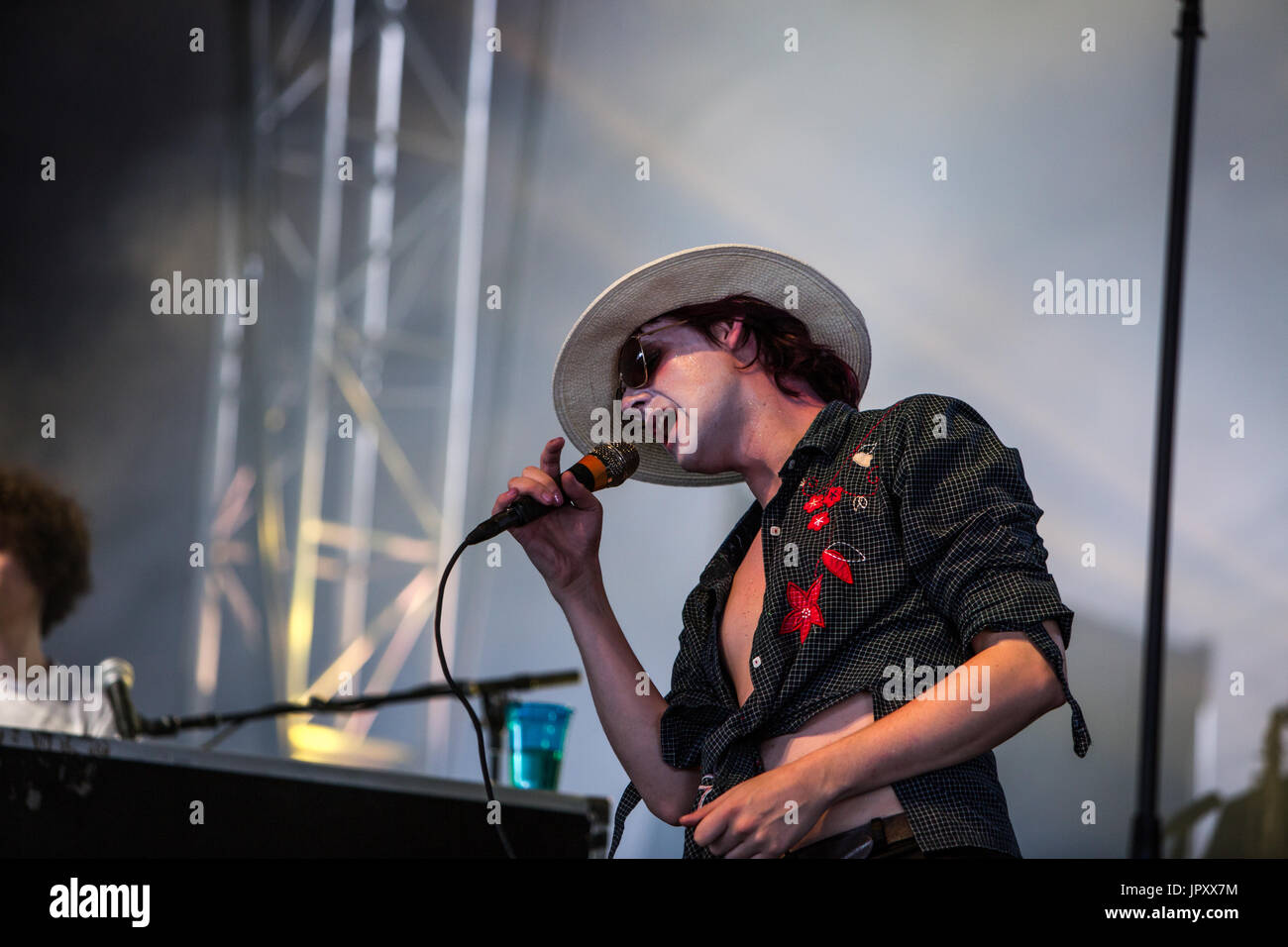 Foxygen performing live at Panorama Festival in New York City Stock ...