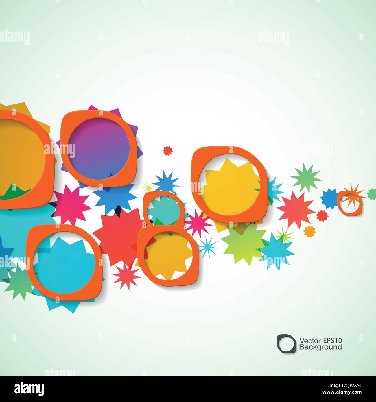 Abstract background of colored rounded bulk items Stock Vector Image ...