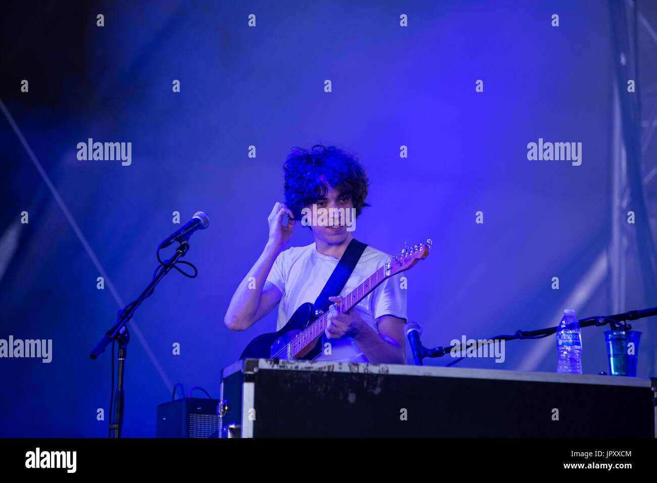 Foxygen performing live at Panorama Festival in New York City Stock ...