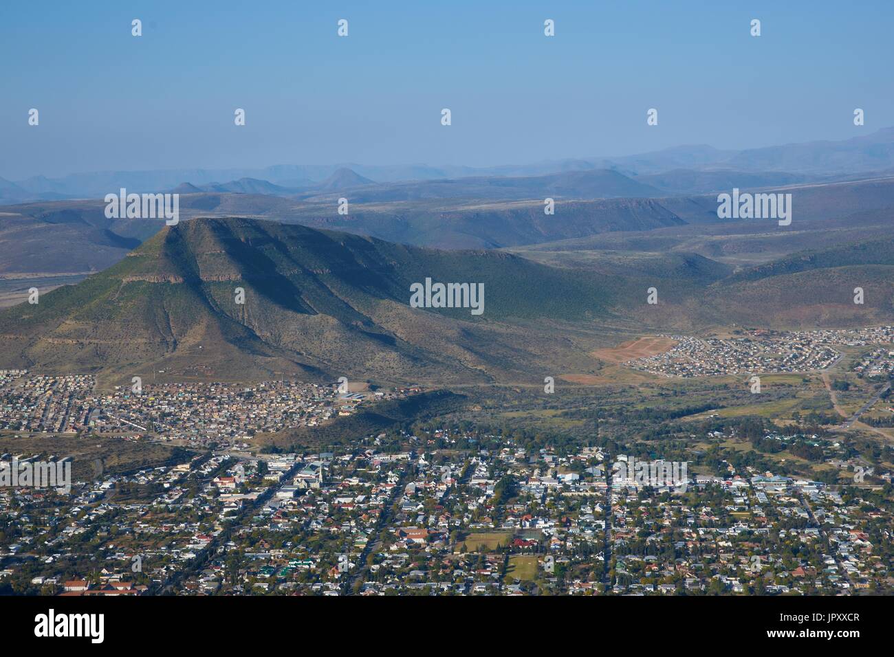 Town of Graaff-Reinet in the Eastern Cape of South Africa set in the ...