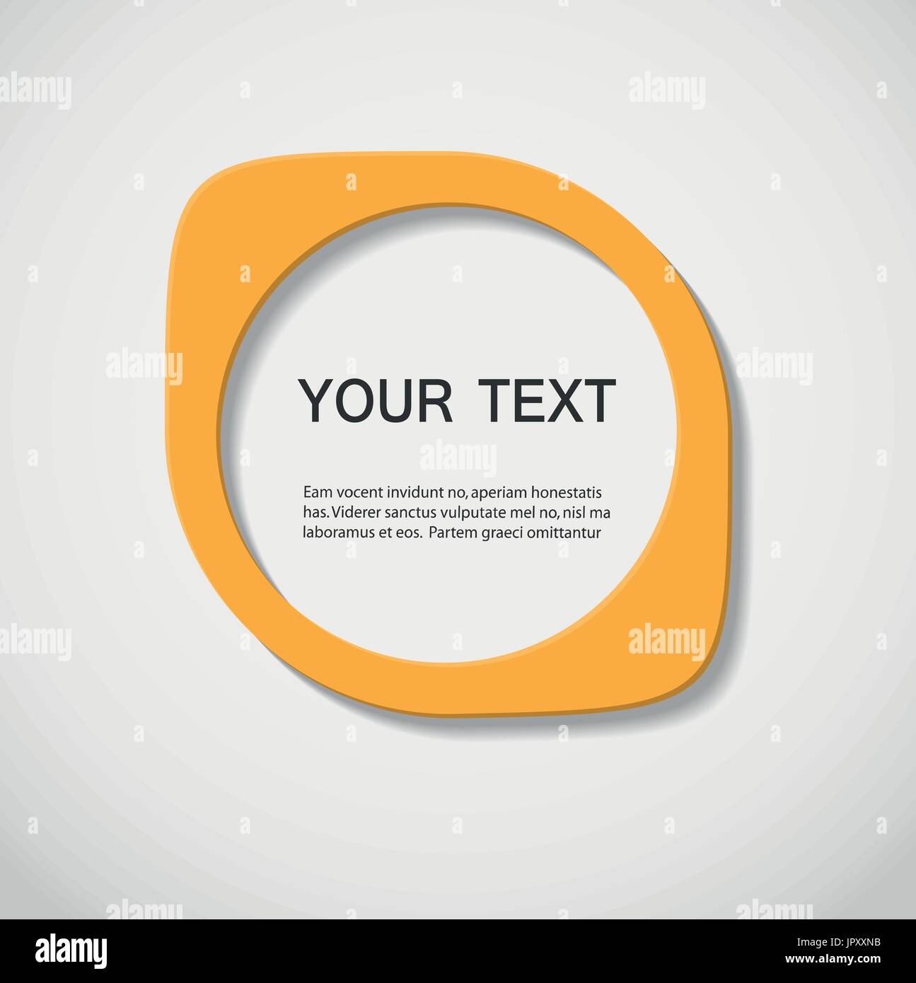 Round yellow button on white Stock Vector Images - Alamy