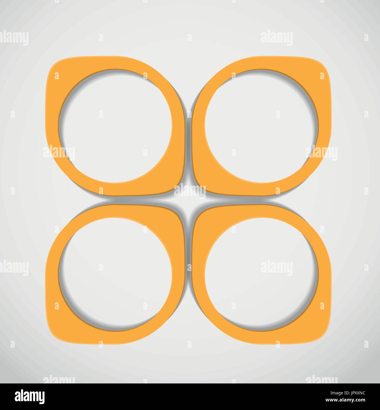 Round yellow button on white Stock Vector Images - Alamy