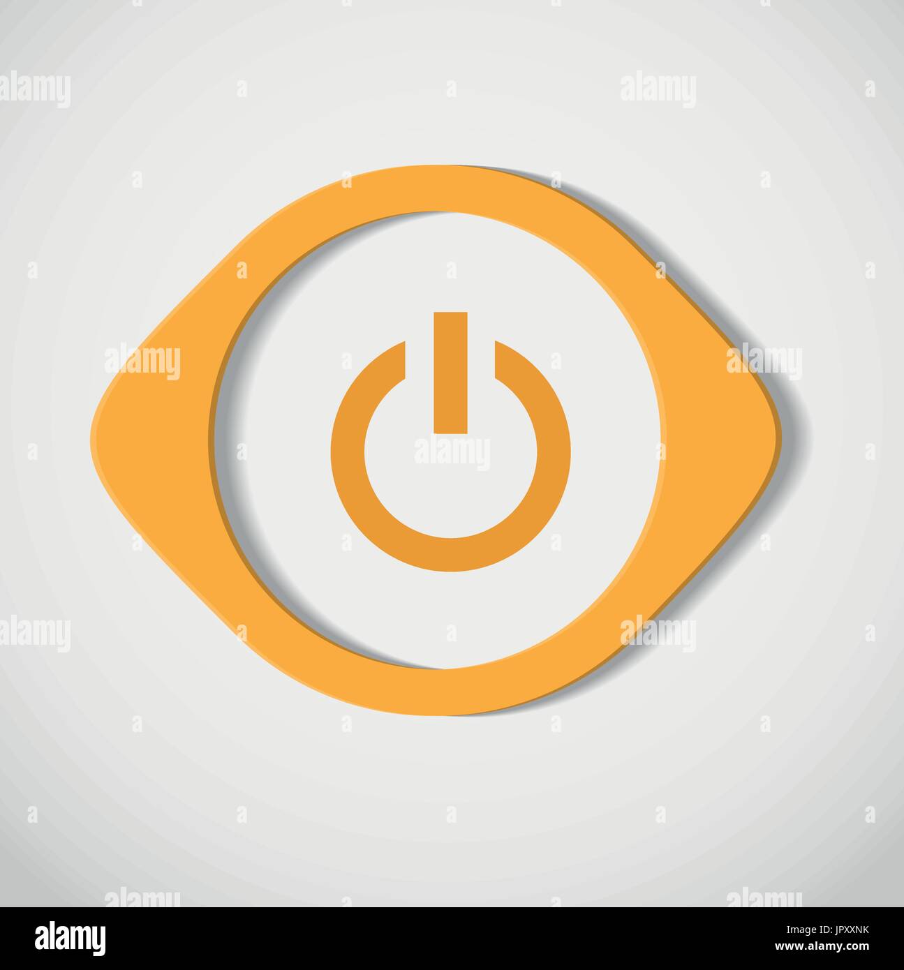 Blue glowing power button on Stock Vector Images - Alamy