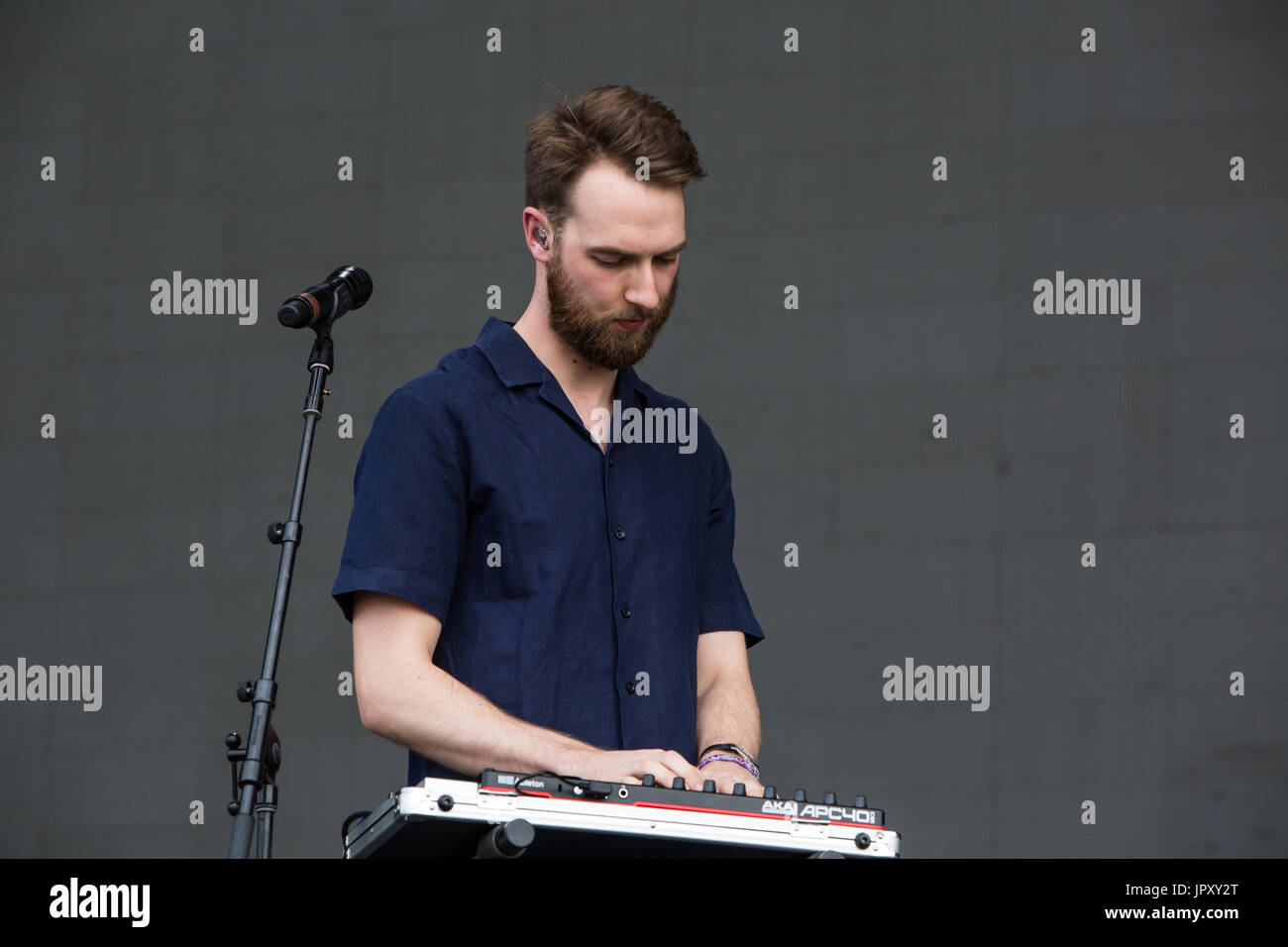 Singer performing with backup band hi-res stock photography and images ...