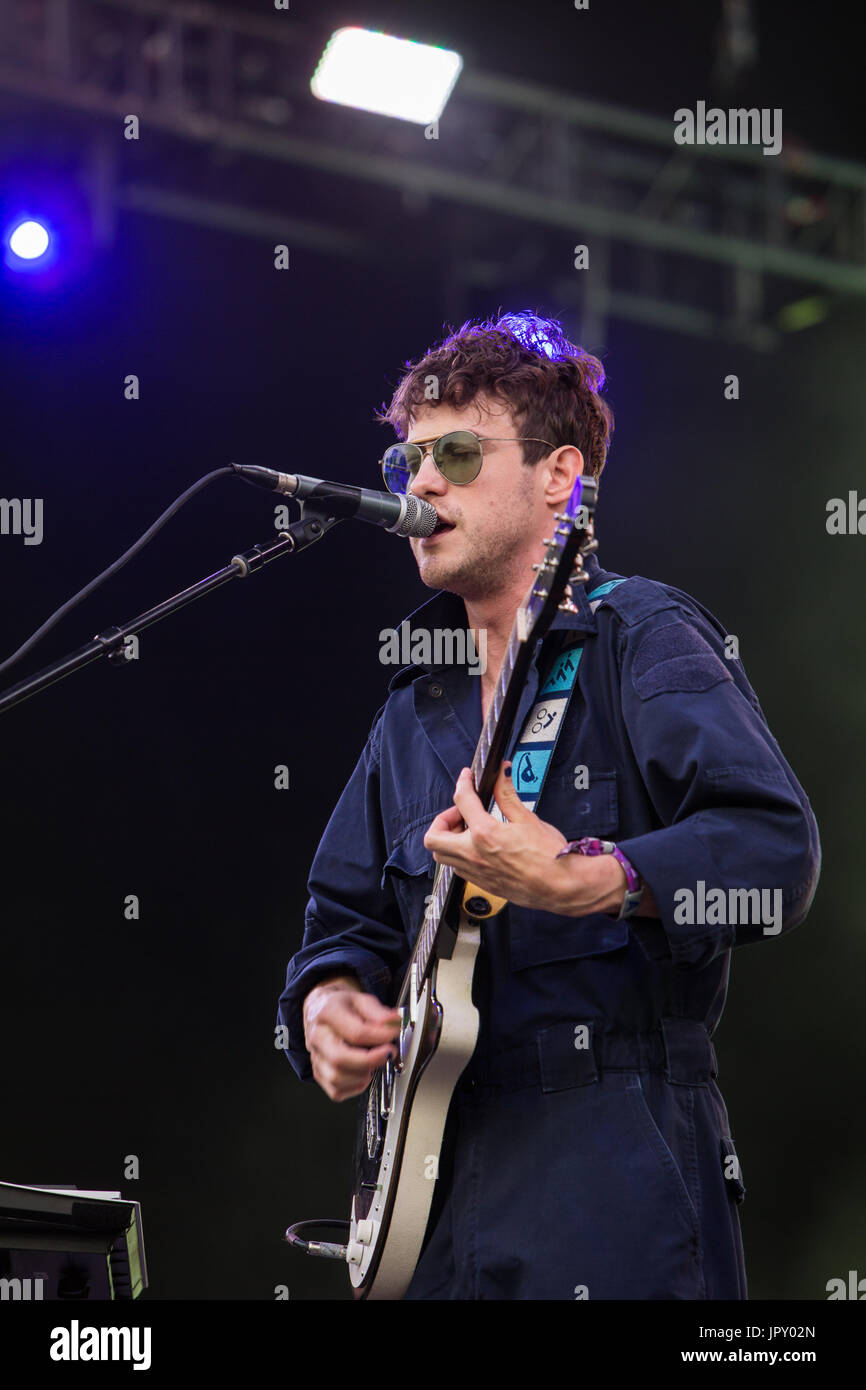 MGMT performing live at Panorama Festival in New York City Stock Photo ...
