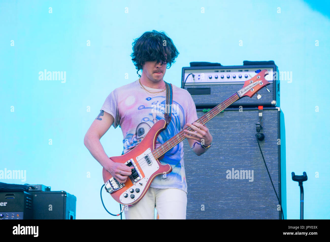 MGMT performing live at Panorama Festival in New York City Stock Photo ...