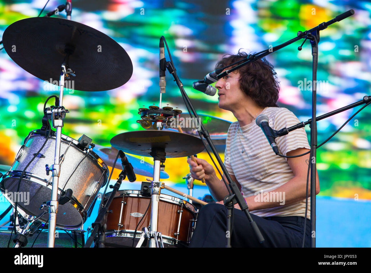 MGMT performing live at Panorama Festival in New York City Stock Photo ...