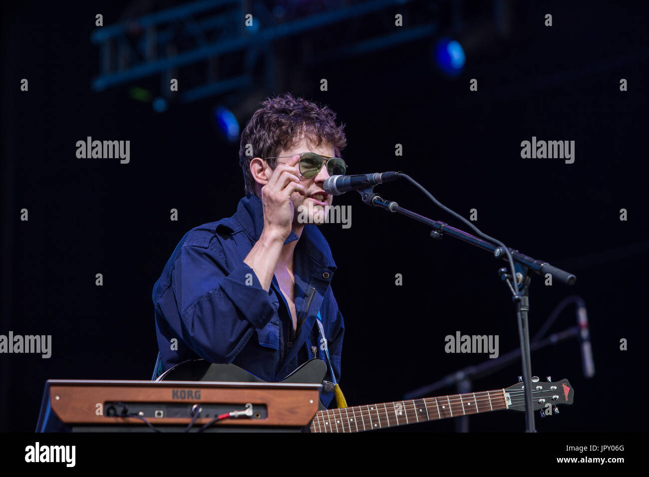 MGMT performing live at Panorama Festival in New York City Stock Photo ...
