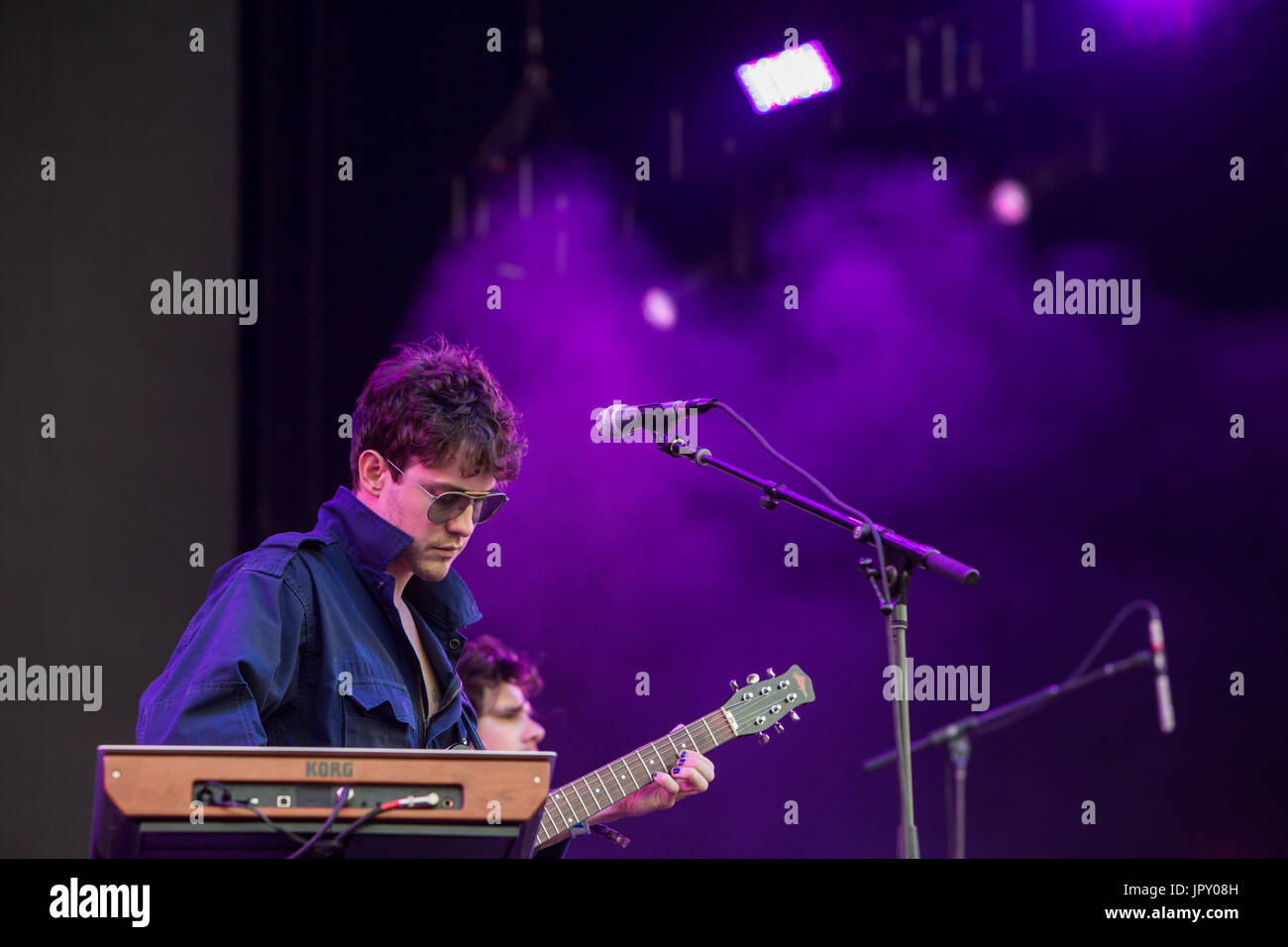 MGMT performing live at Panorama Festival in New York City Stock Photo ...