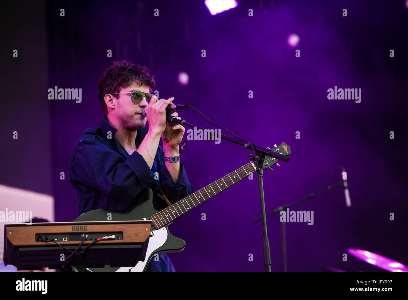 MGMT performing live at Panorama Festival in New York City Stock Photo ...