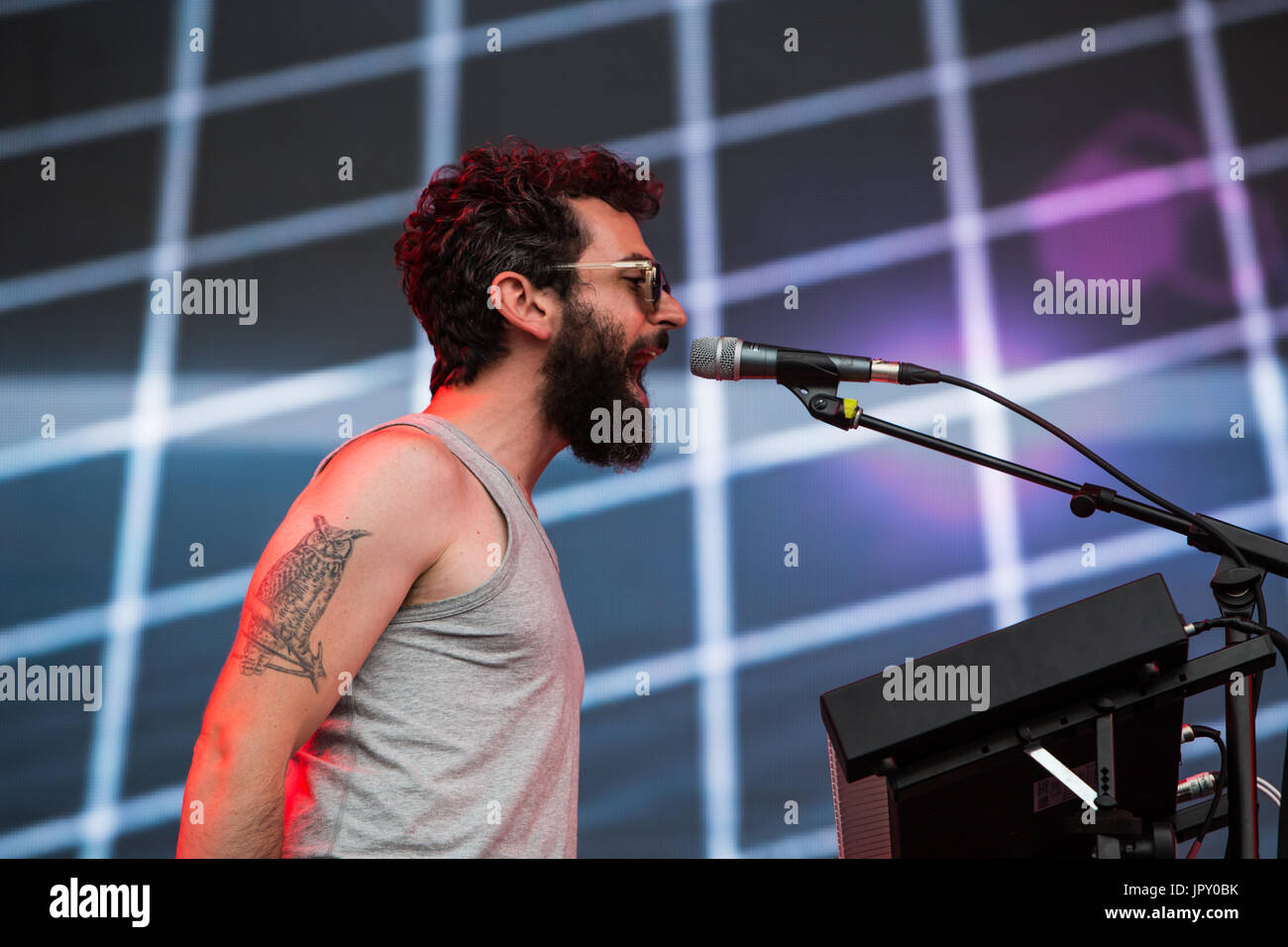 MGMT performing live at Panorama Festival in New York City Stock Photo ...