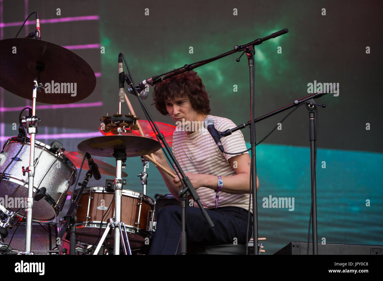 MGMT performing live at Panorama Festival in New York City Stock Photo ...
