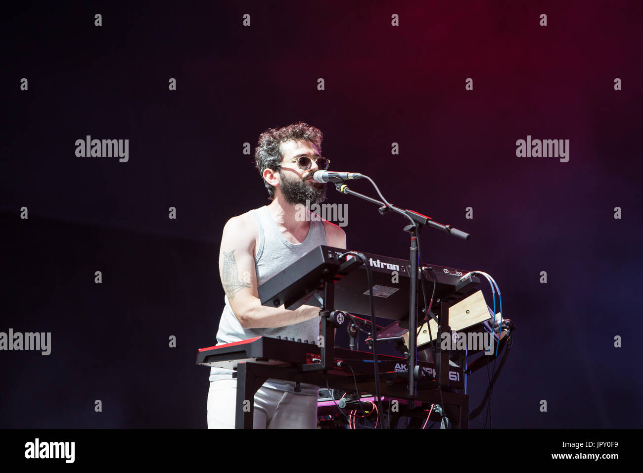 MGMT performing live at Panorama Festival in New York City Stock Photo ...