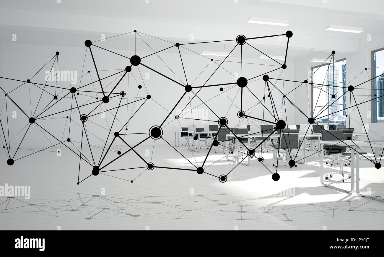 Networking and wireless connection as concept for effective modern ...