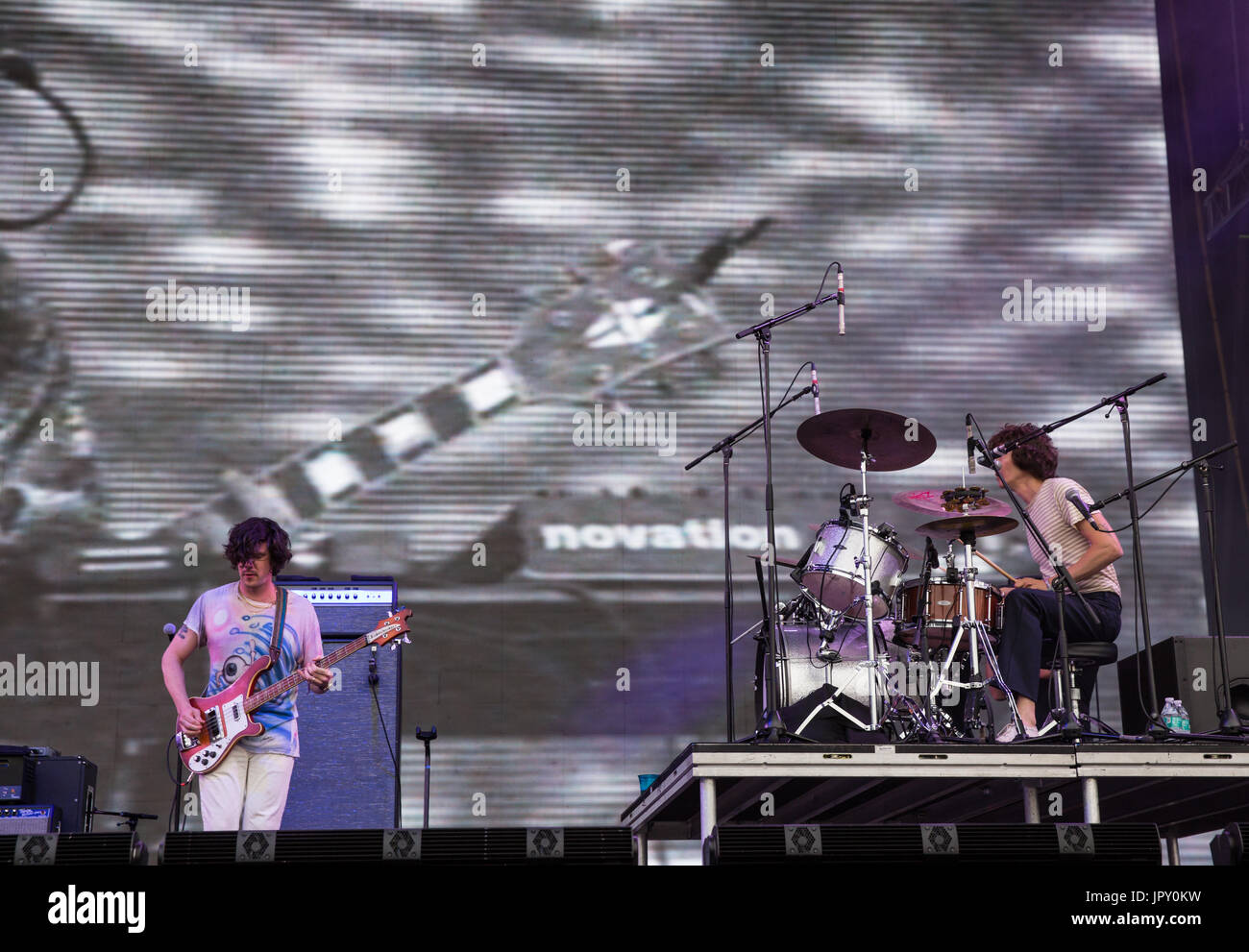 MGMT performing live at Panorama Festival in New York City Stock Photo ...