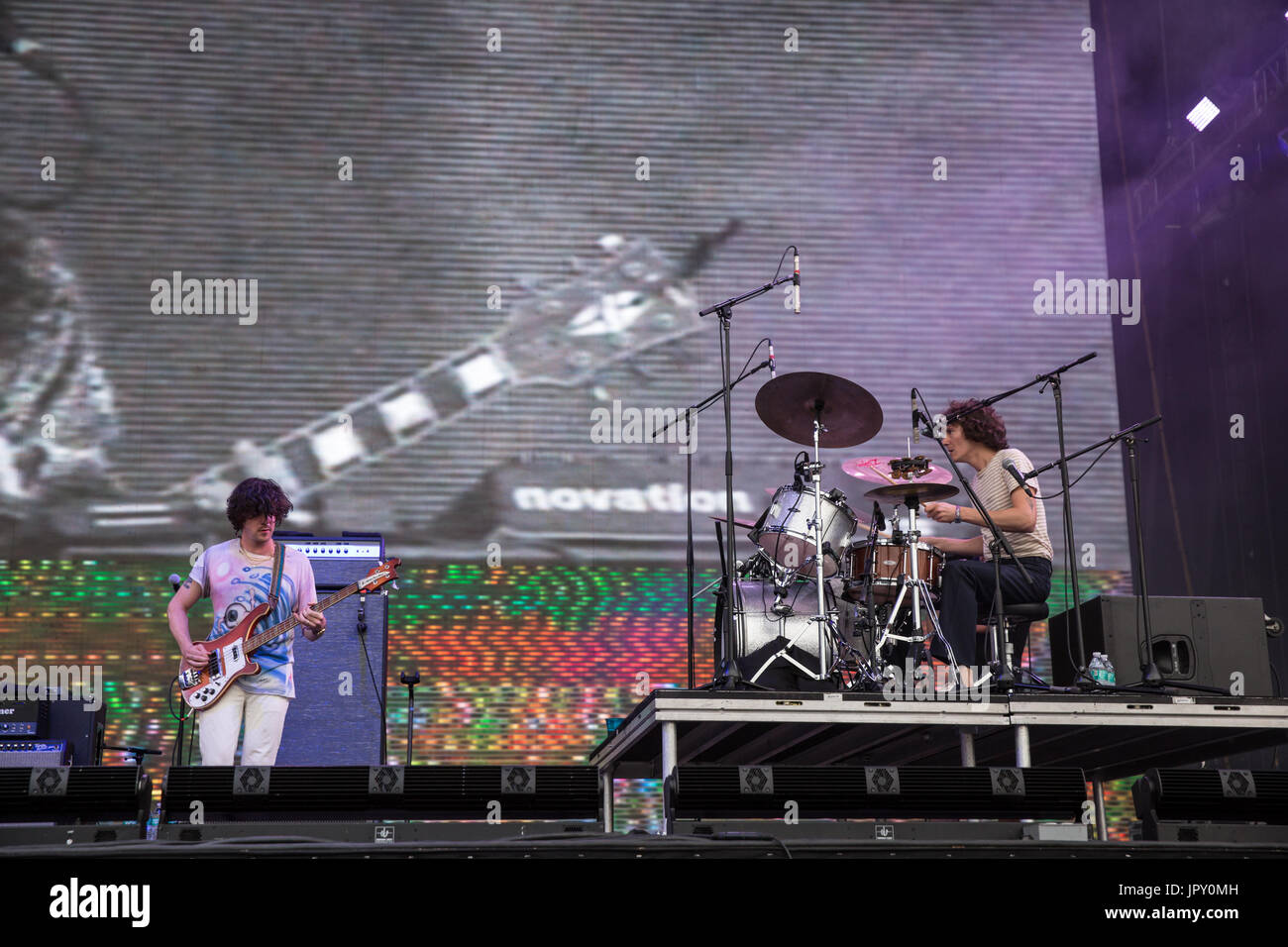MGMT performing live at Panorama Festival in New York City Stock Photo ...