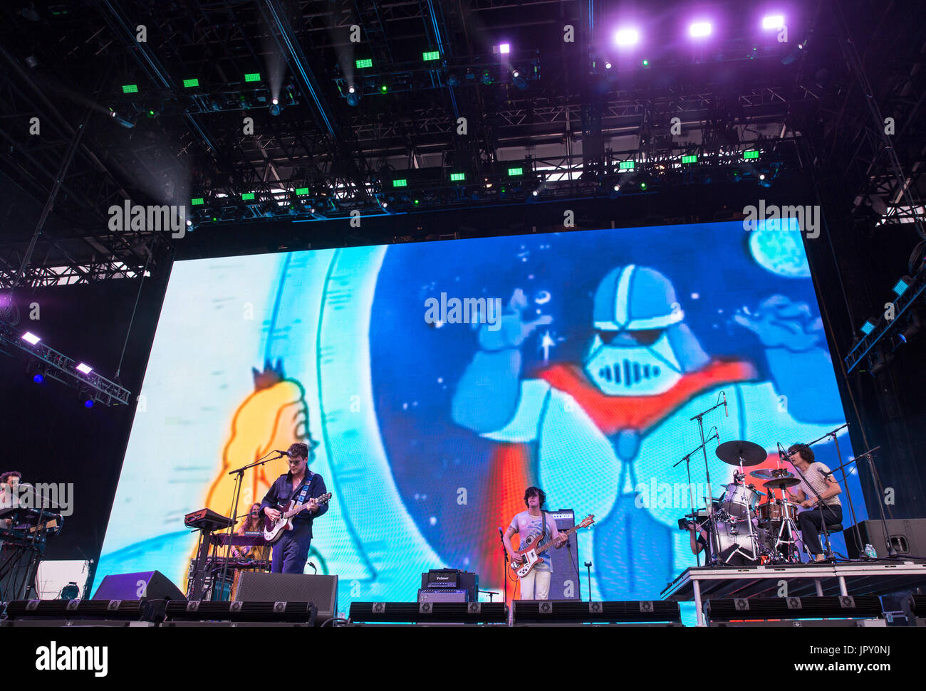 MGMT performing live at Panorama Festival in New York City Stock Photo ...