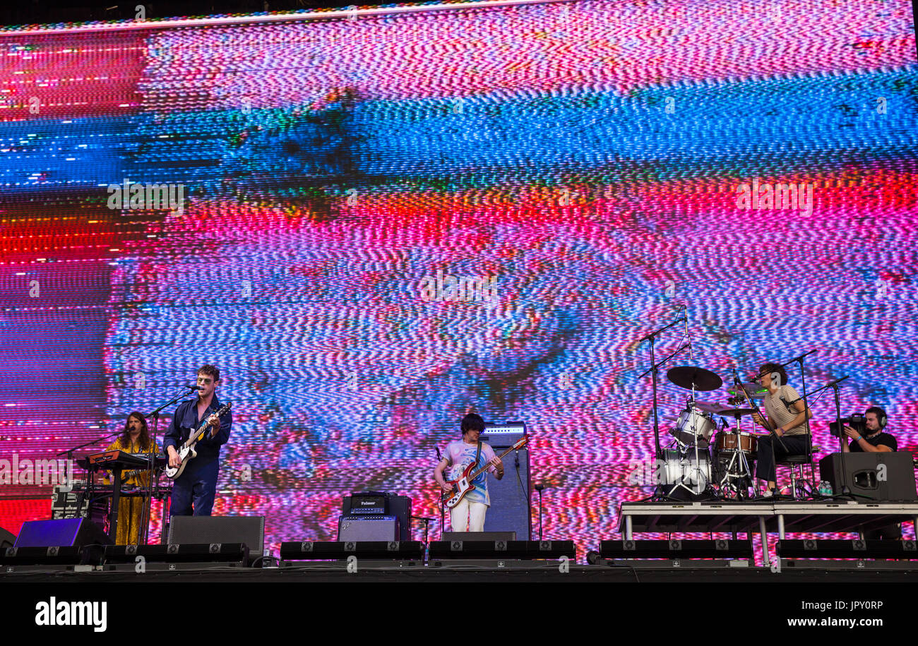 MGMT performing live at Panorama Festival in New York City Stock Photo ...
