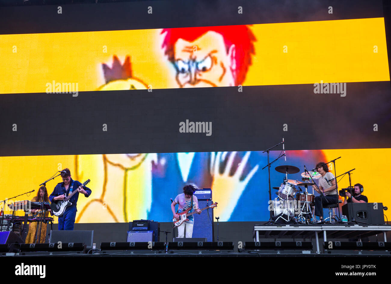 MGMT performing live at Panorama Festival in New York City Stock Photo ...