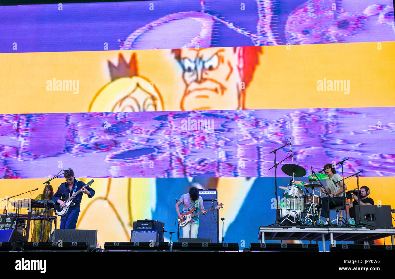 MGMT performing live at Panorama Festival in New York City Stock Photo ...