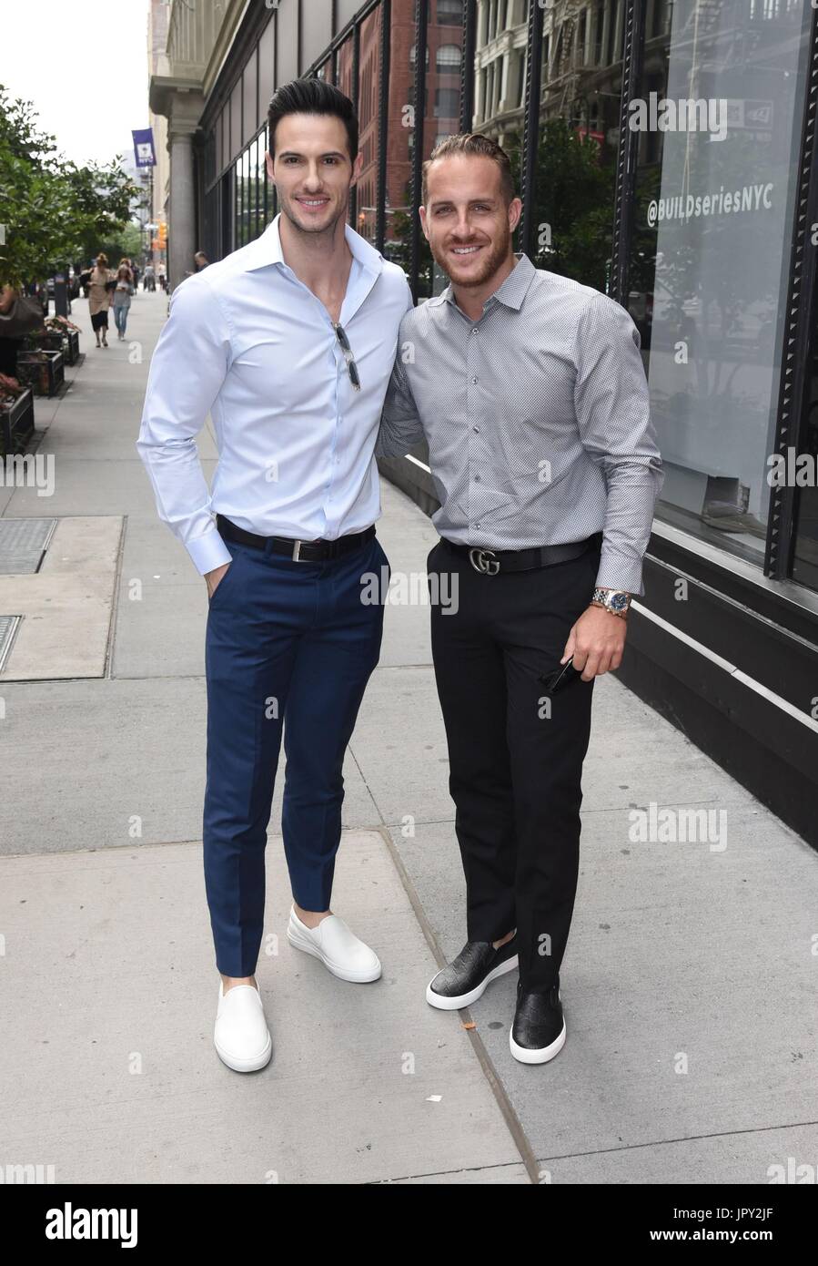 New York, NY, USA. 2nd Aug, 2017. Daniel Maguire, Vinny Ventiera, out ...