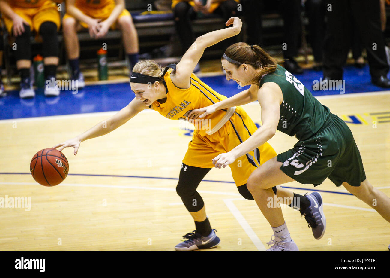 Rock Island, Iowa, USA. 18th Jan, 2017. Augustana's Izzy Anderson (10 ...