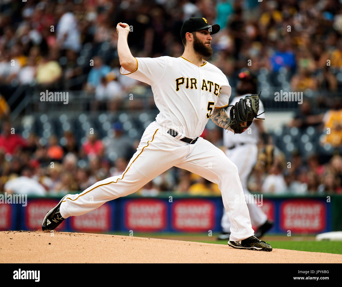 August 2, 2017: Pittsburgh Pirates starting pitcher Trevor Williams (57 ...