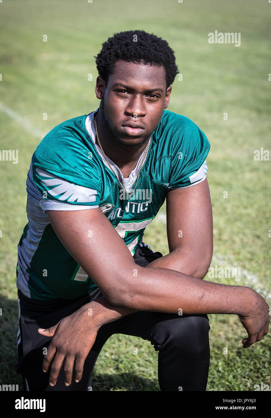 Delray Beach, Florida, USA. 2nd Aug, 2017. Super 11 football player ...