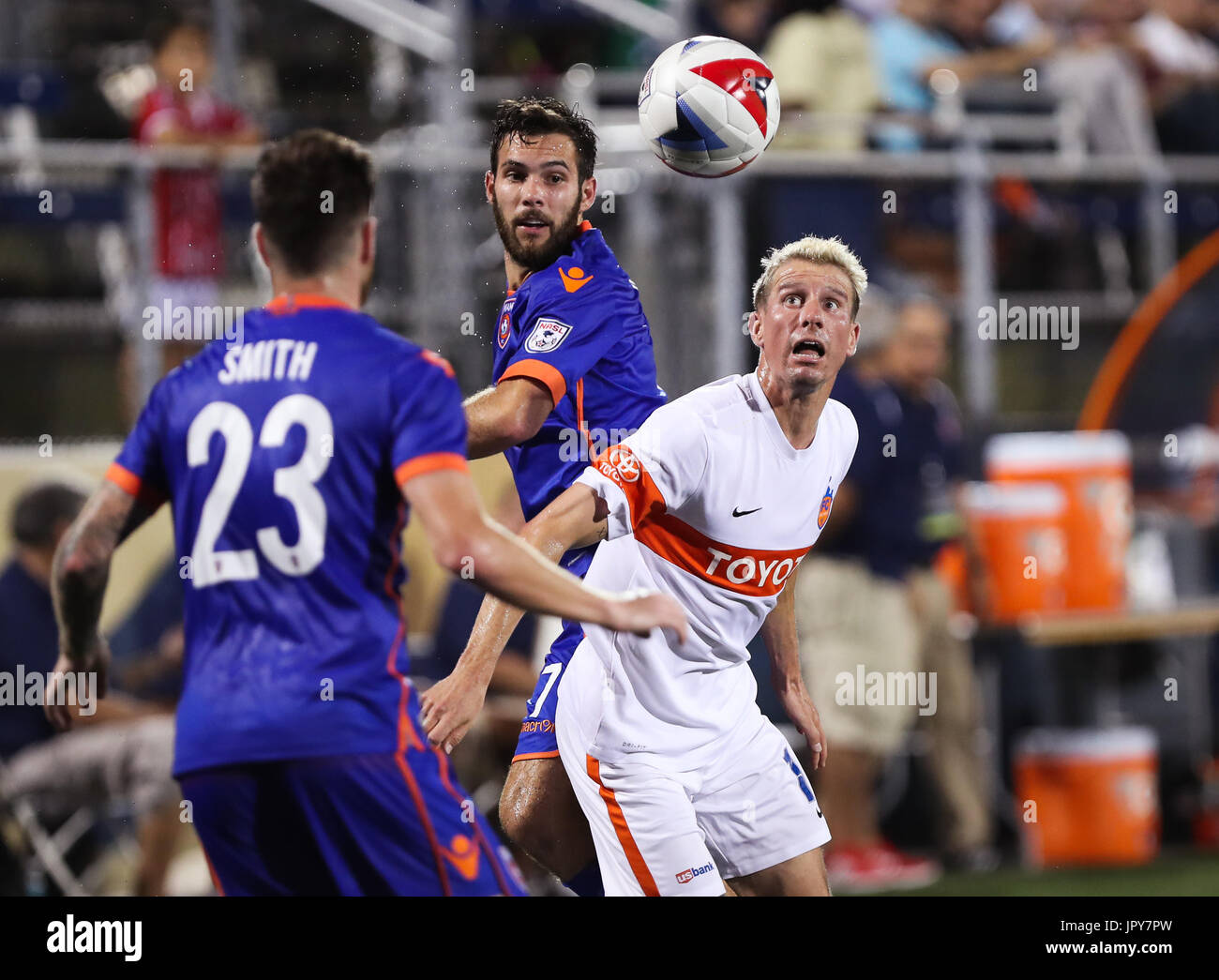 Miami, Florida, USA. 2nd August, 2017. FC Cincinnati midfielder Corben ...