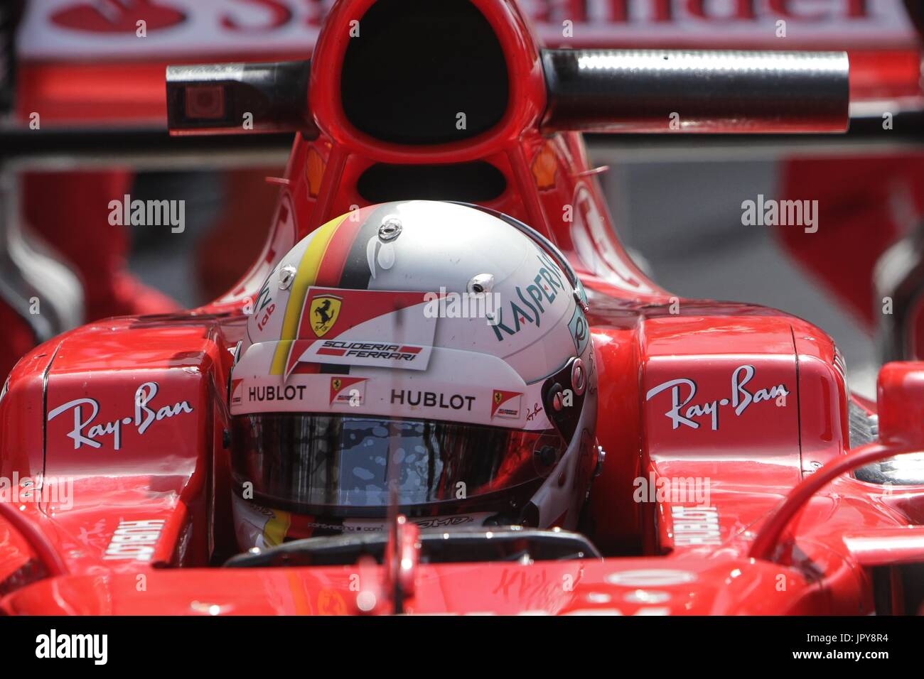 Budapest, Hungary. 2nd Aug, 2017. Ferrari's Sebastian Vettel is seen ...
