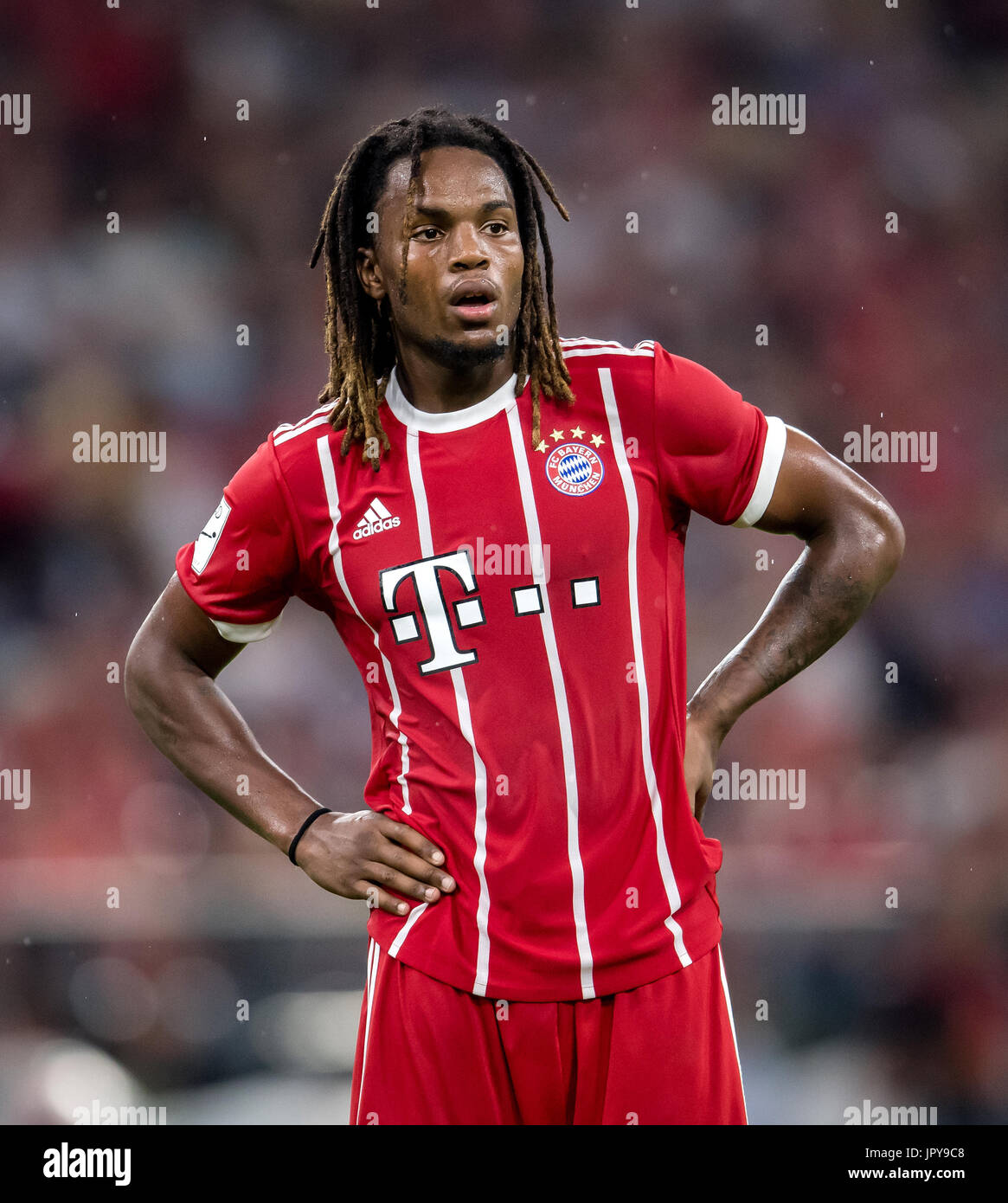 Munich, Germany. 1st Aug, 2017. Bayern's Renato Sanches in action ...