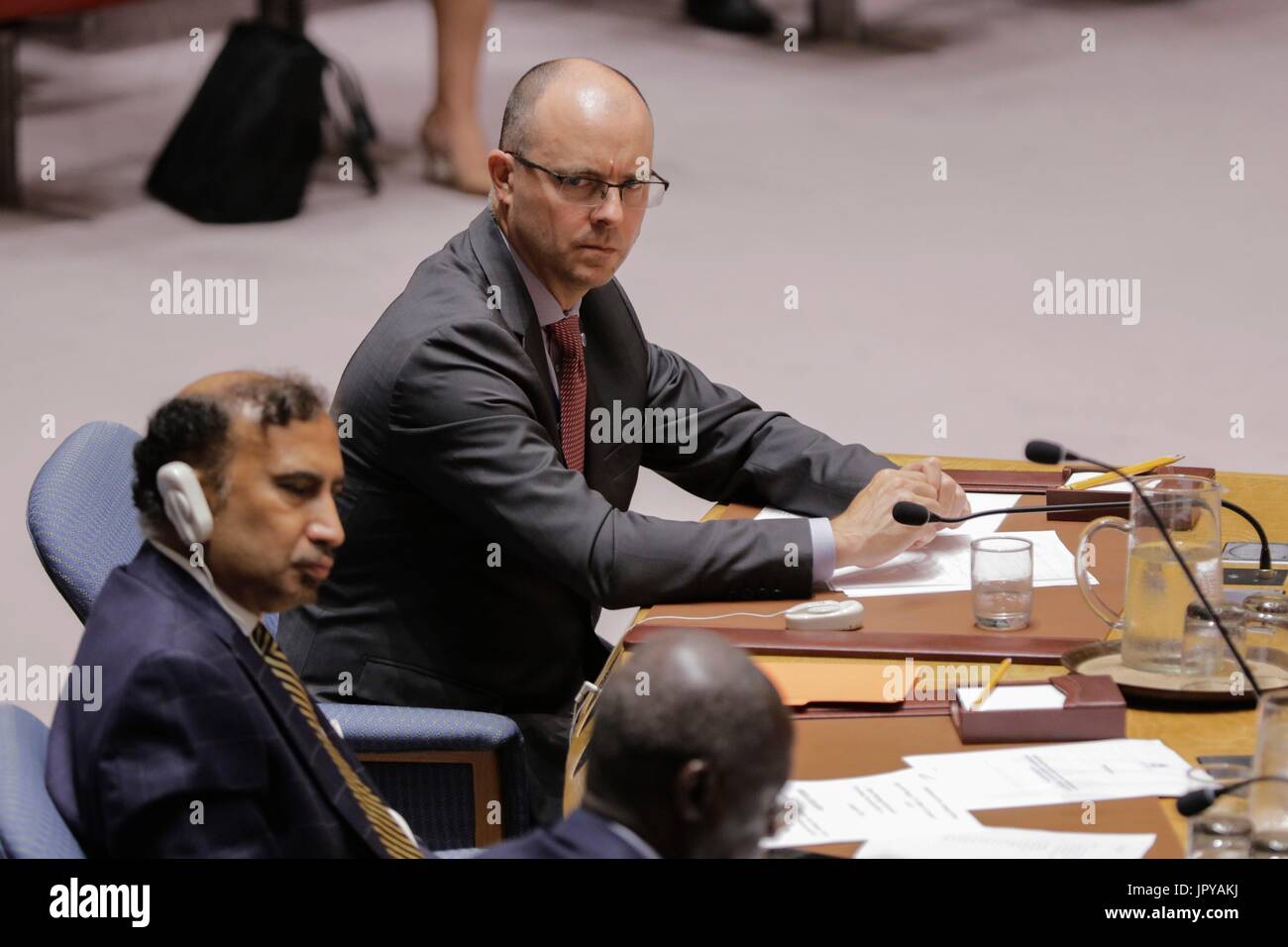 United Nations, New York, USA, August 02 2017 - Emmanuel Roux, Special ...