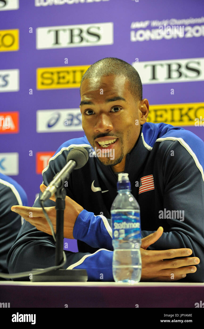 London, UK. 3 August 2017. Christian Taylor, Two-time Olympic triple ...