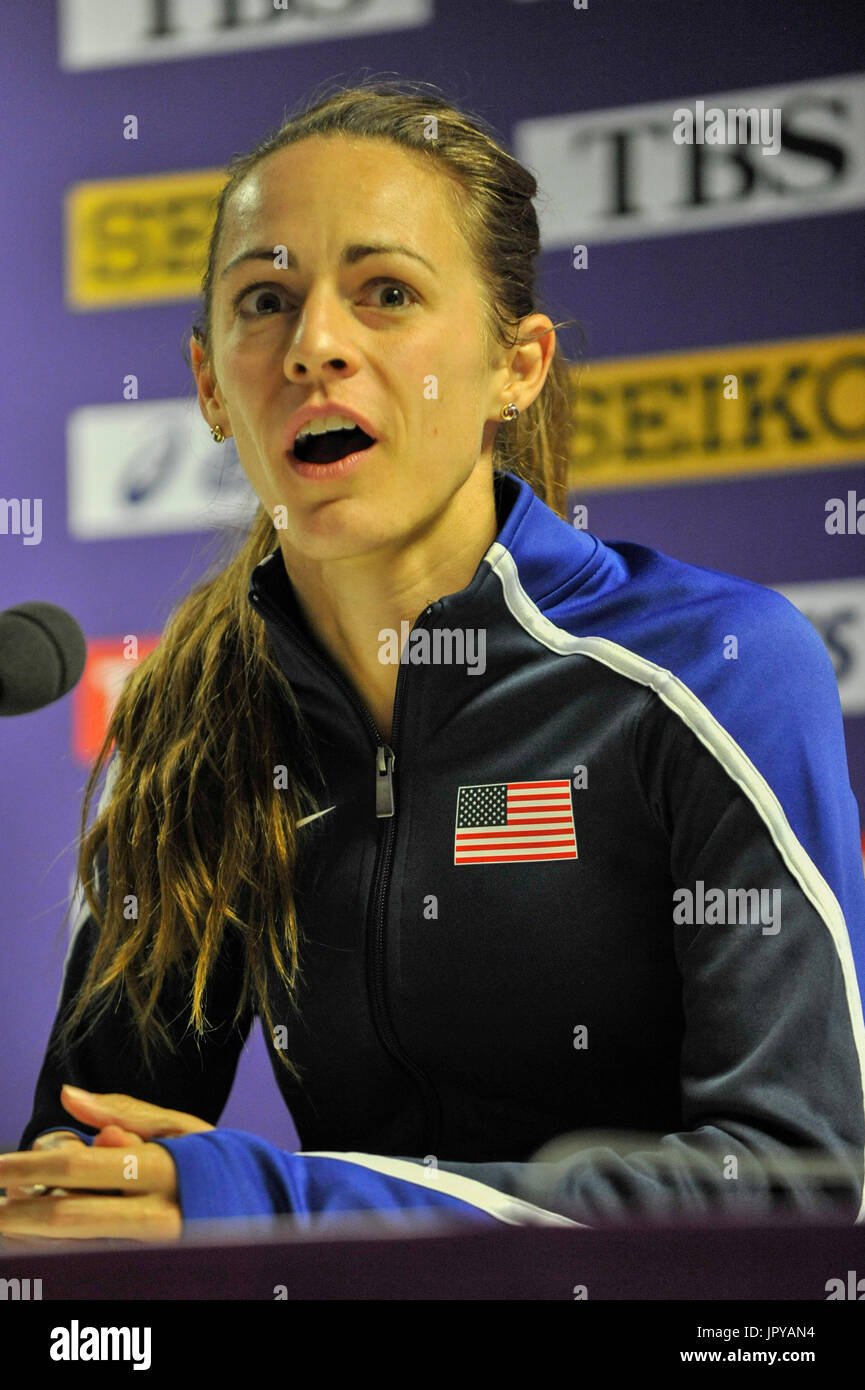 London, UK. 3 August 2017. Jenny Simpson, 2016 Olympic 1500m bronze ...
