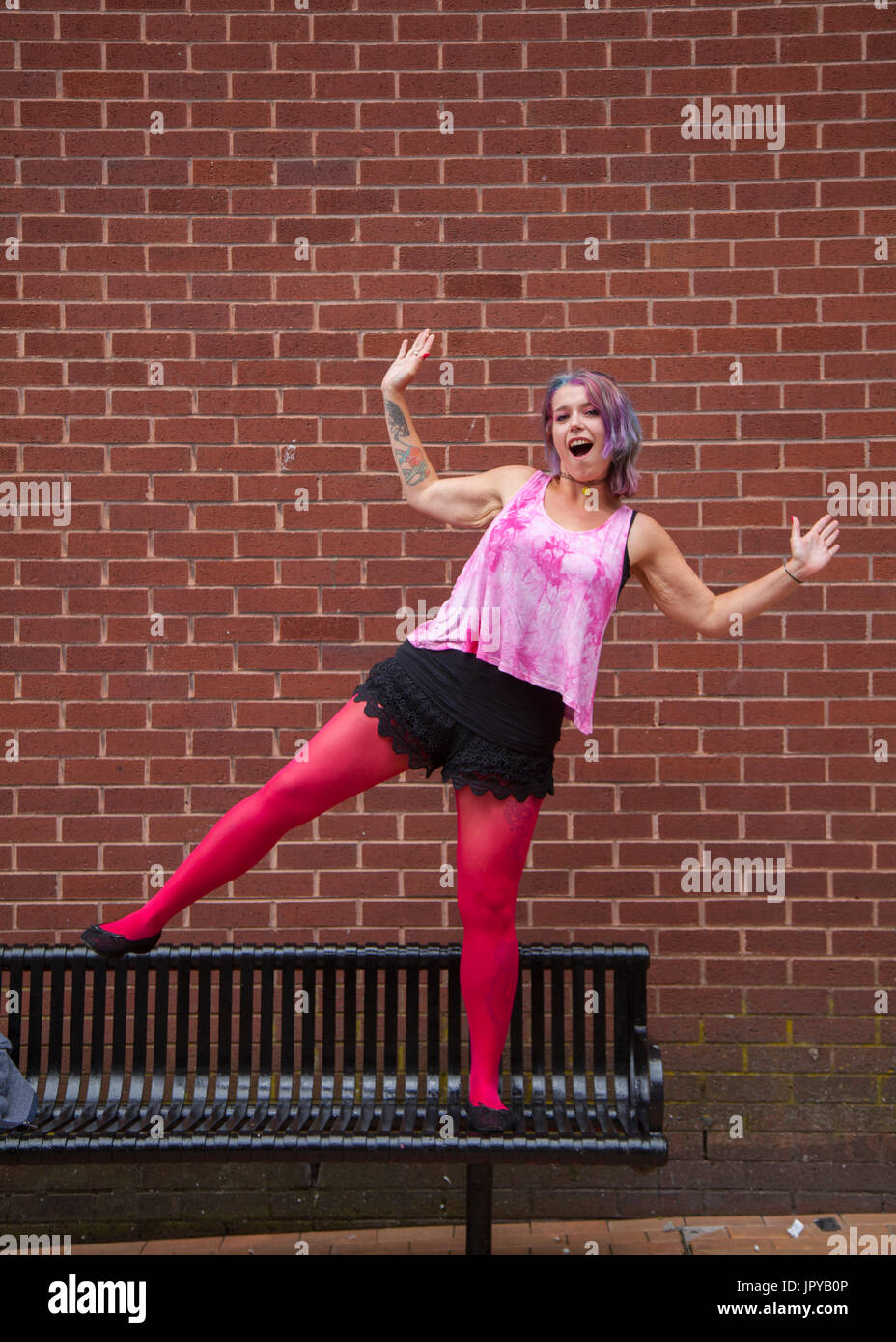 Blackpool, Lancashire, UK. 3rd August, 2017. Beth Johnson Rebellion ...