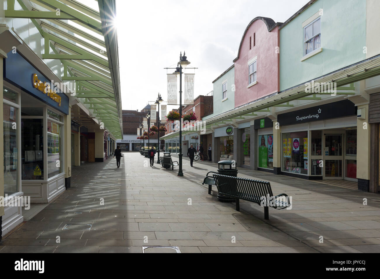 Shops before opening time in the Old George Mall shopping centre ...