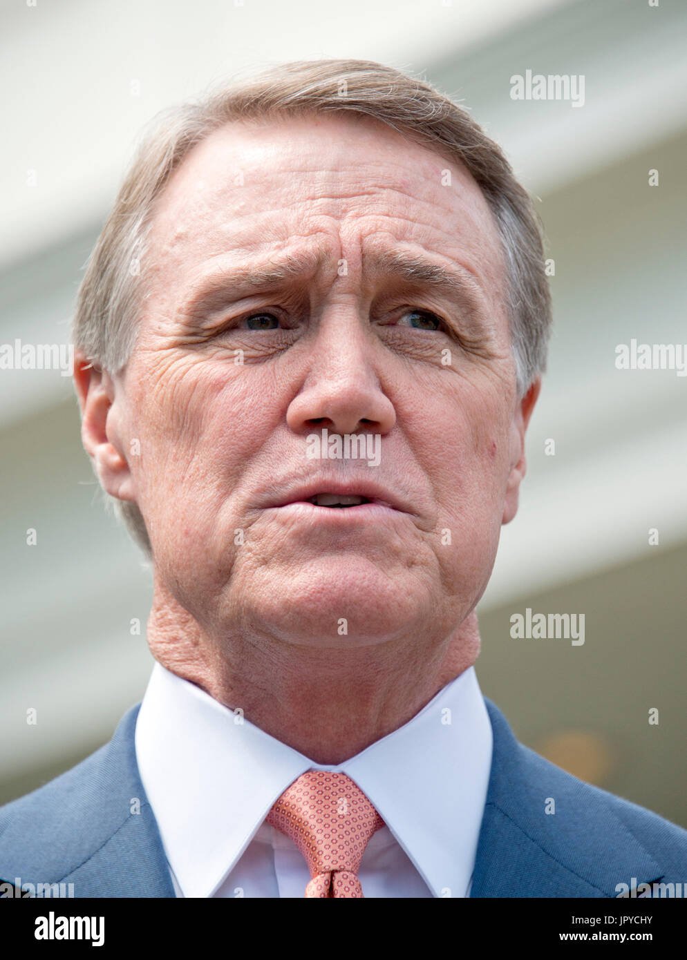 United States Senator David Perdue (Republican of Georgia) speaks to ...