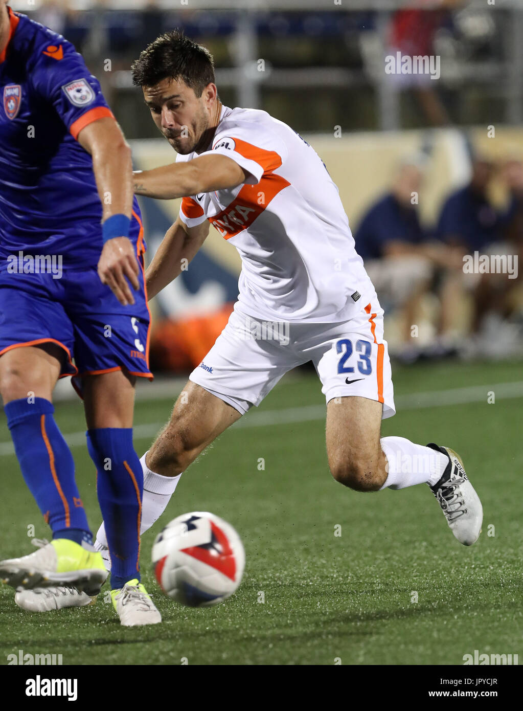 August 02, 2017: FC Cincinnati forward Andrew Wiedeman (23) in action ...
