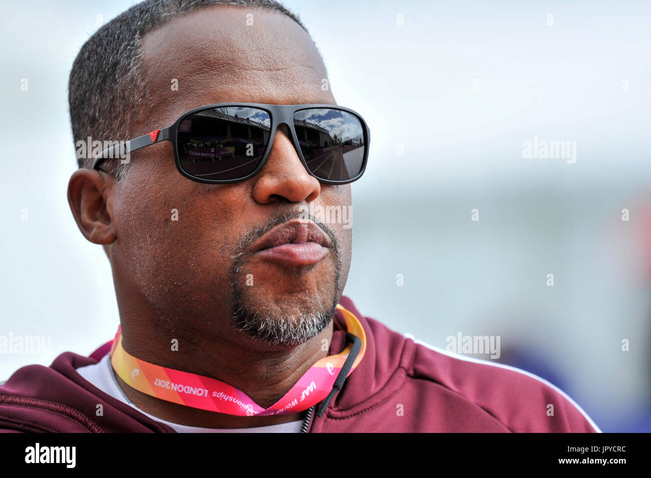 London, UK. 3rd Aug, 2017. Former sprinter, Ato Boldon, Trinidad and ...