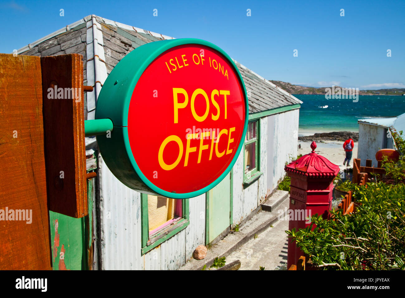 Post office - Iona island Inner Hebrides Scotland Stock Photo - Alamy