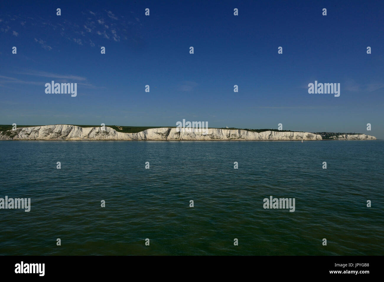 Dover limestone cliffs sea views - England Stock Photo - Alamy