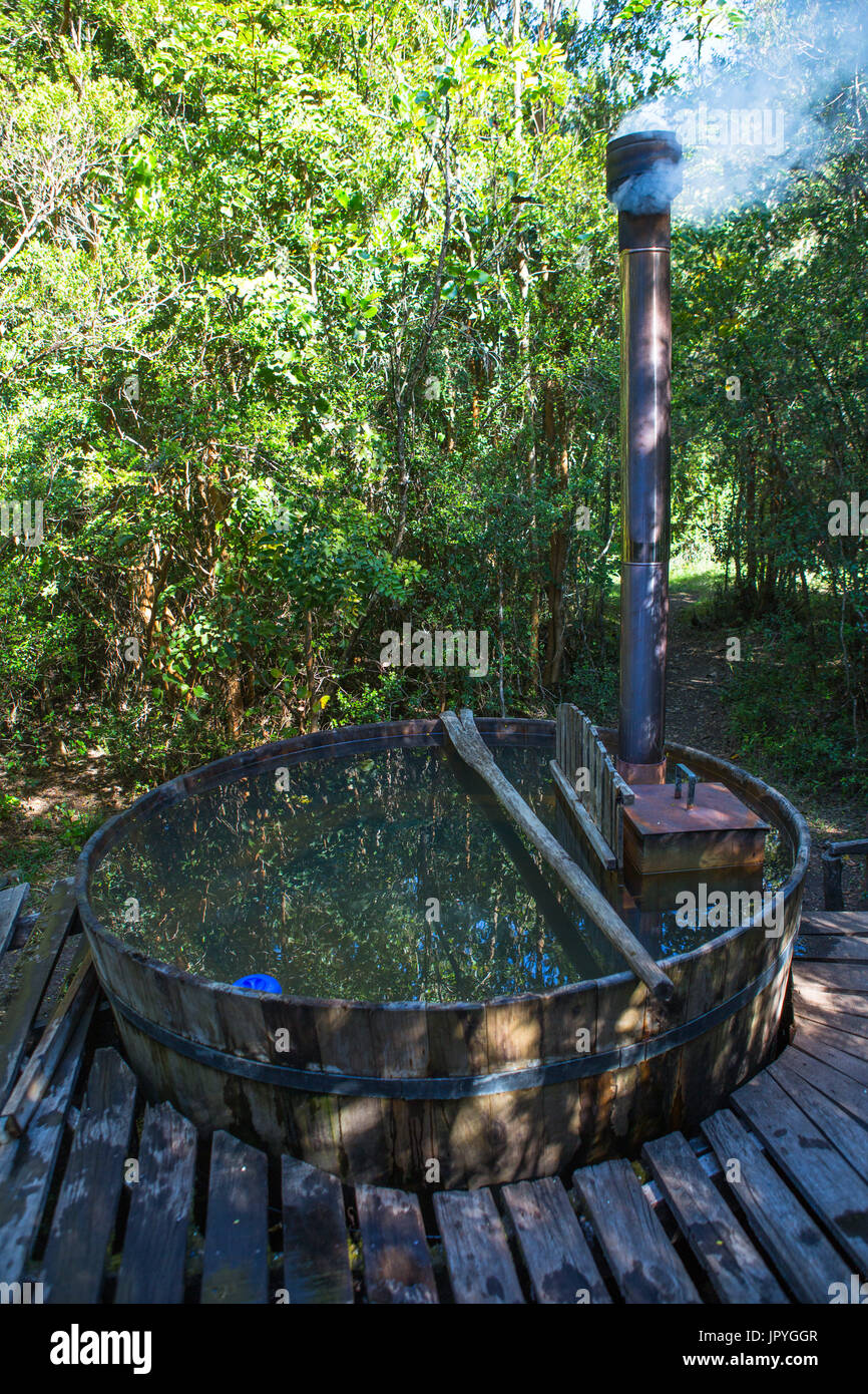 Hot water bath - Chile Puelo Stock Photo - Alamy