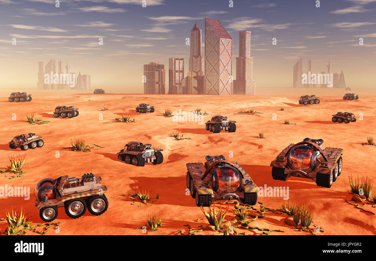 Colonizing & Terraforming Mars Stock Photo - Alamy