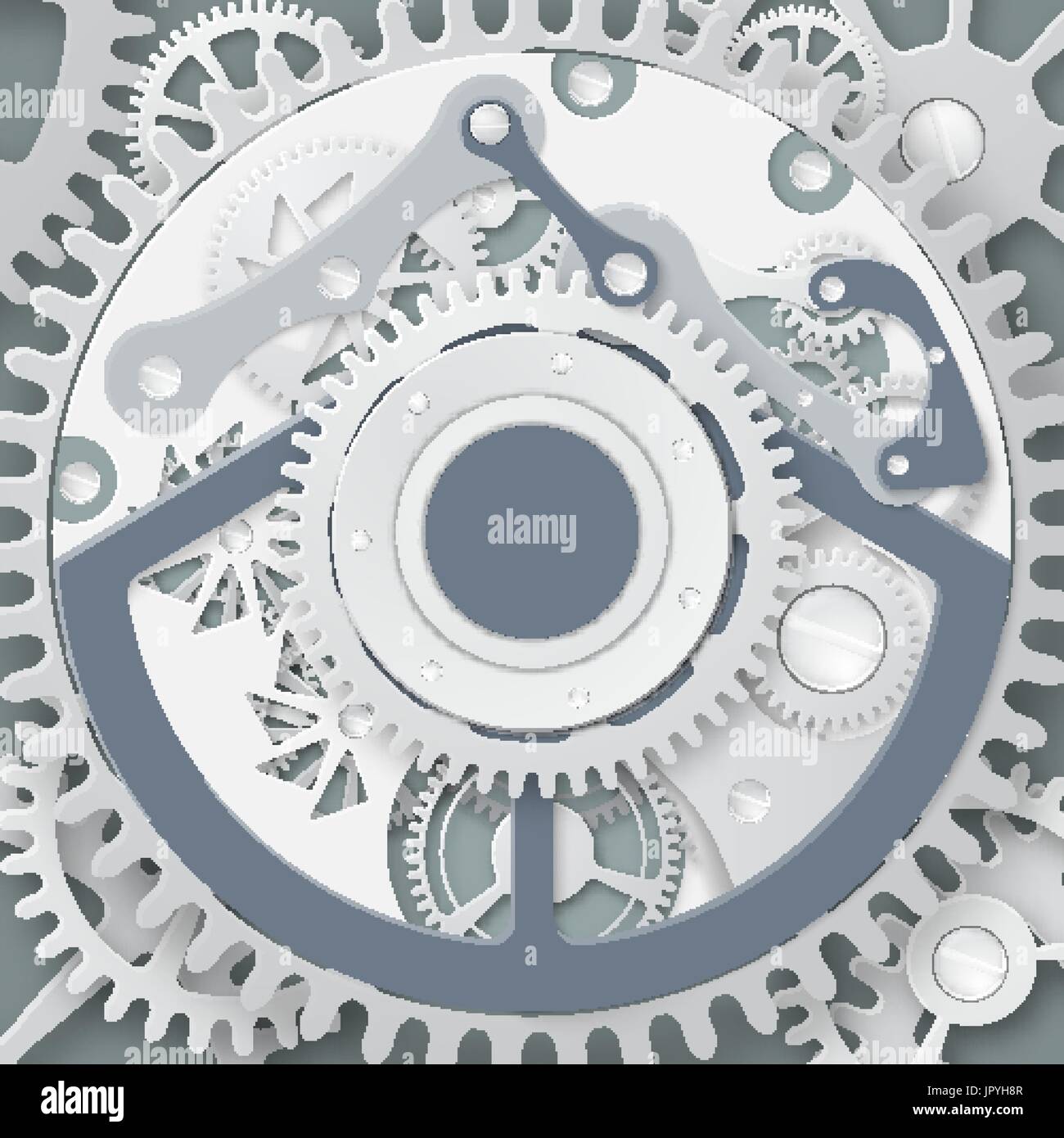 3d machine gears clock vector hi-res stock photography and images - Alamy