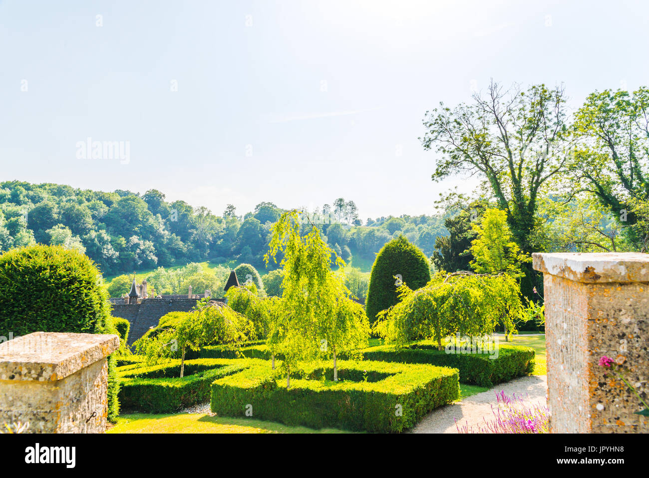 Green park, freshly cut vegetation, well maintained park, walking path ...