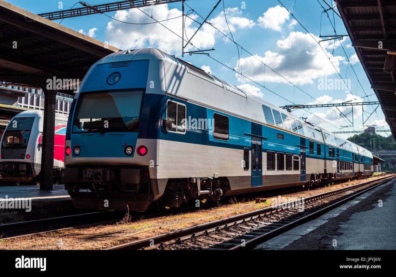 modern city train closeup Stock Photo - Alamy