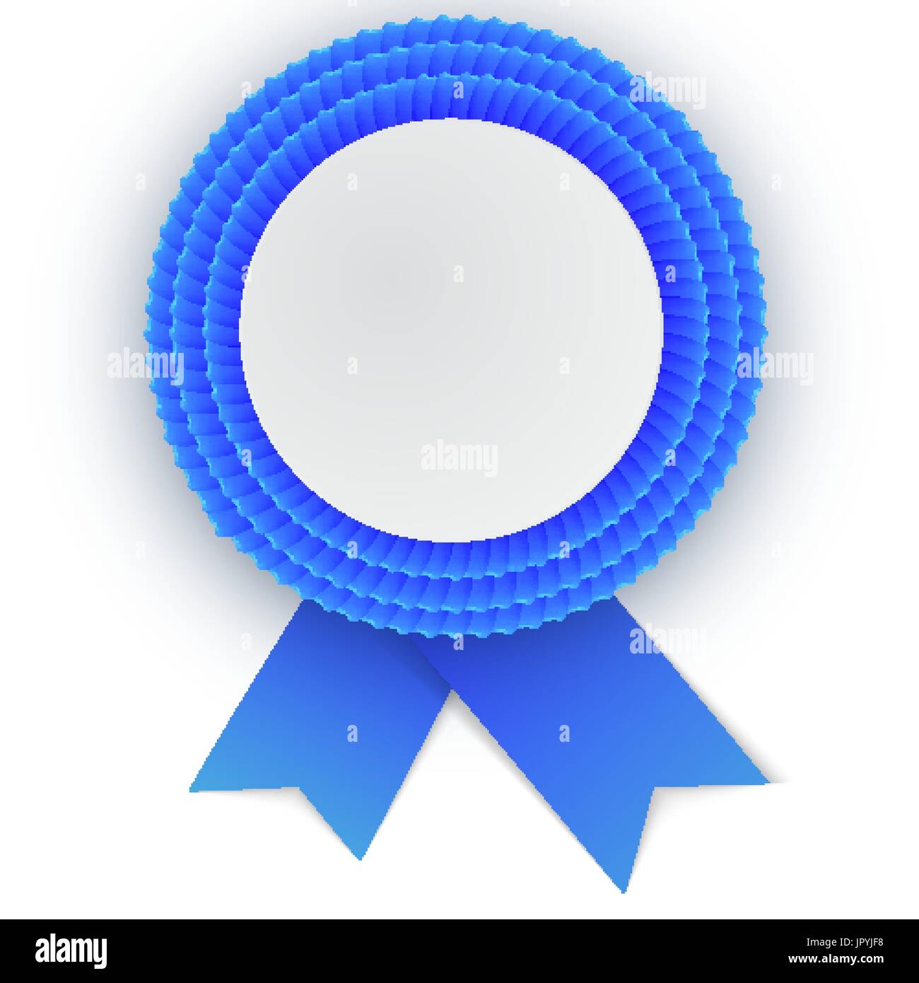 Blue Blank Award Rosette Icon High Resolution Stock Photography and ...