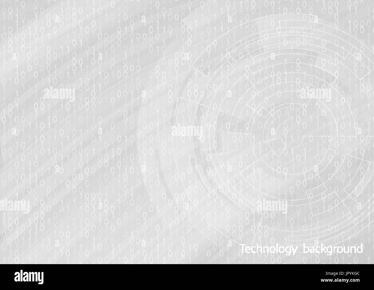 Abstract business technology vector light grey background with circuit ...