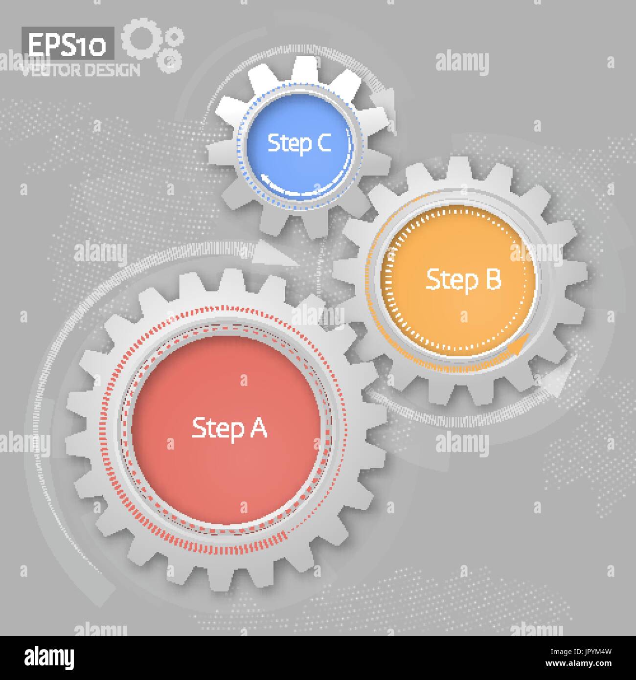 3 Gears Vector