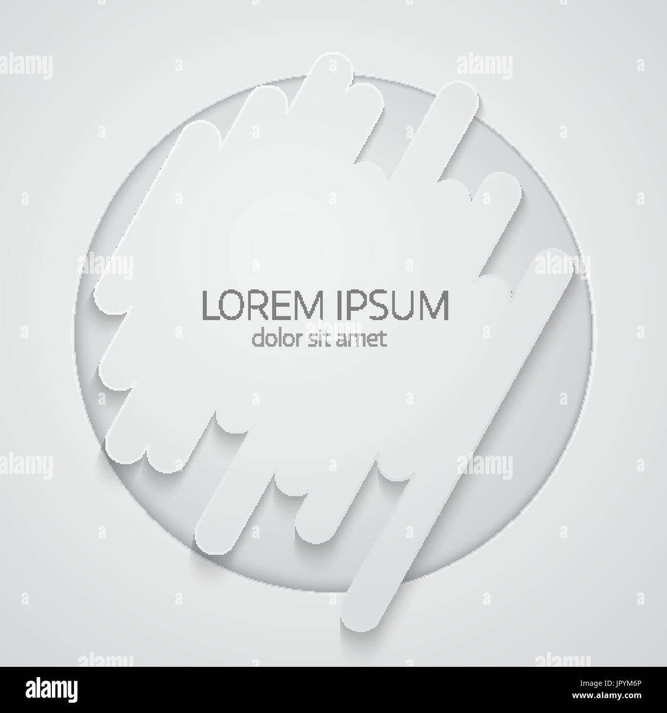 Abstract background with white paper layers. Material design style ...